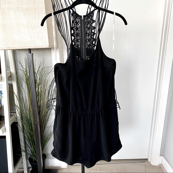 Daniel Rainn | Pants & Jumpsuits | Black Lace Daniel Rainn Romper ...